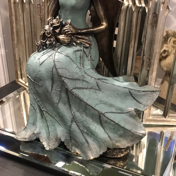 Roman | Accents | Nib Roman Inc Verdigris Garden Angel Statue With ...